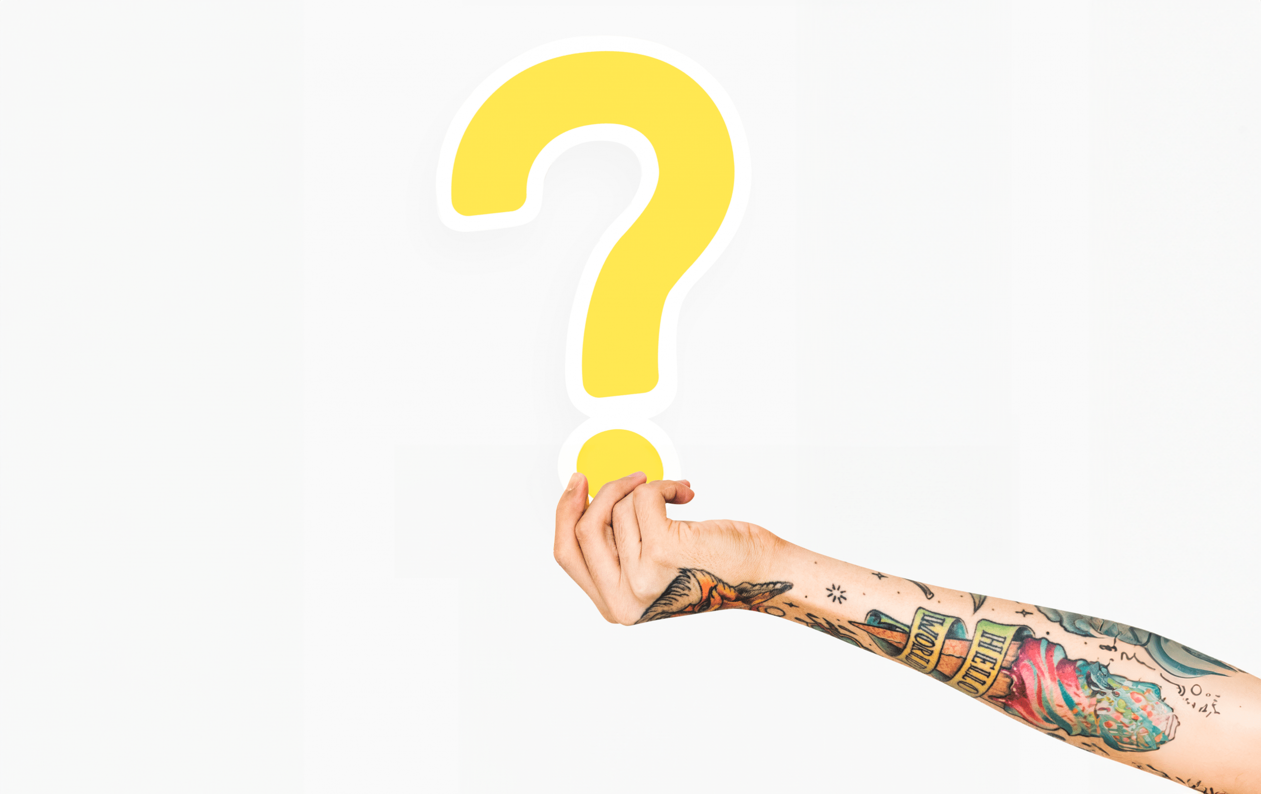 Question Mark Tattoo On Hand Thinking About Getting A Tattoo? Here's
